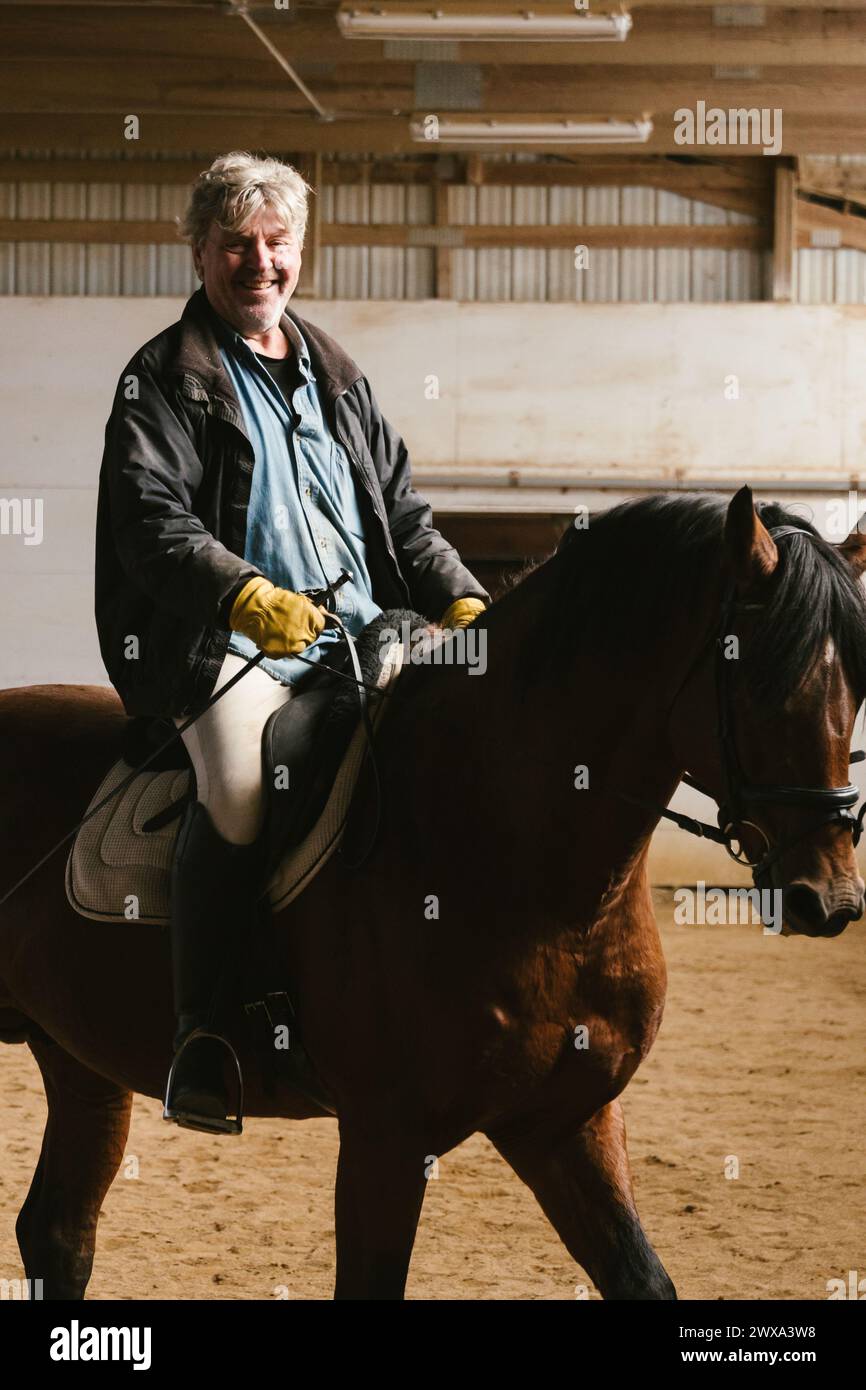 Man with horse and portraits man with horse and portraits hi-res stock ...