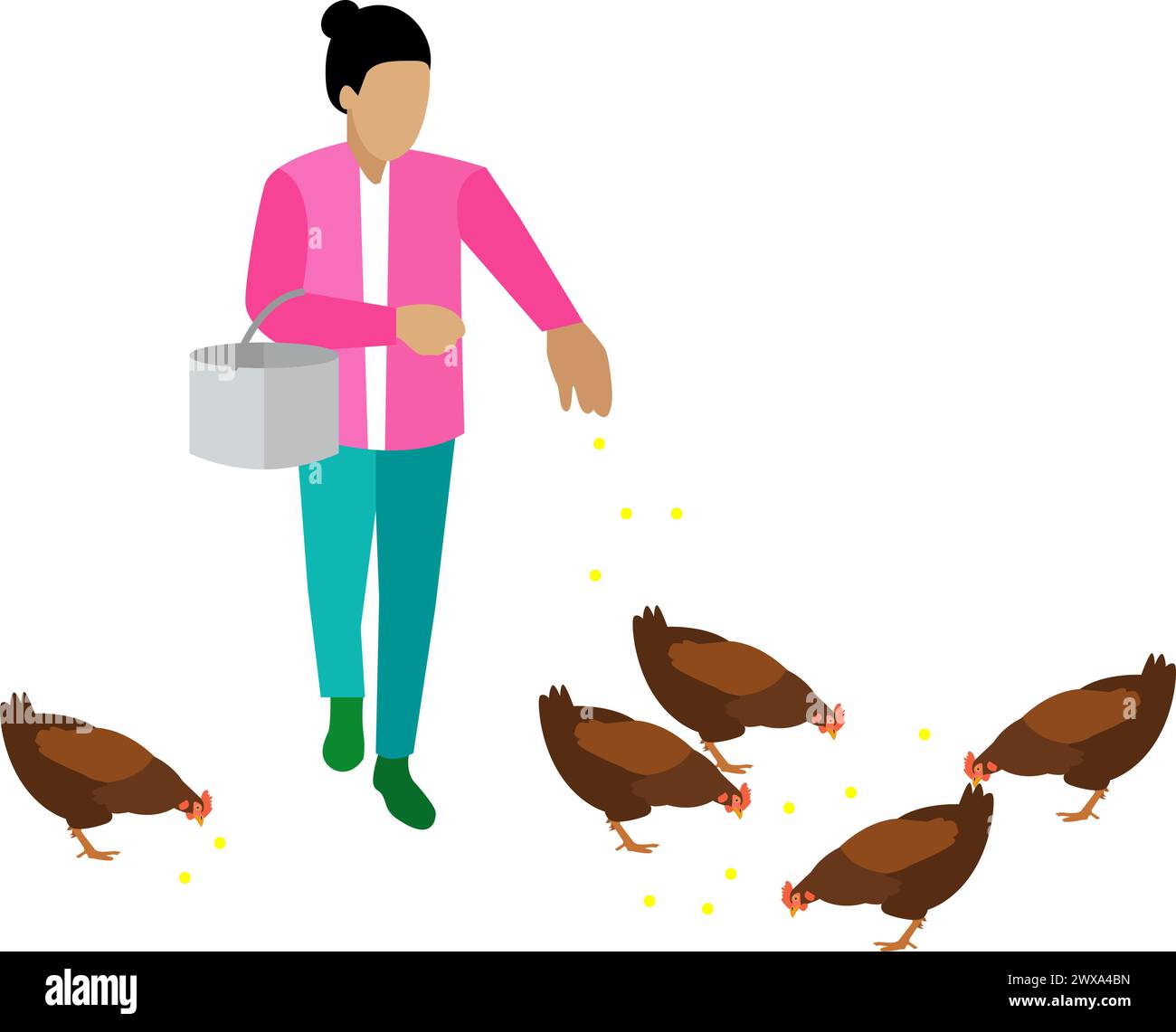 Organic farm free range Stock Vector Images - Alamy