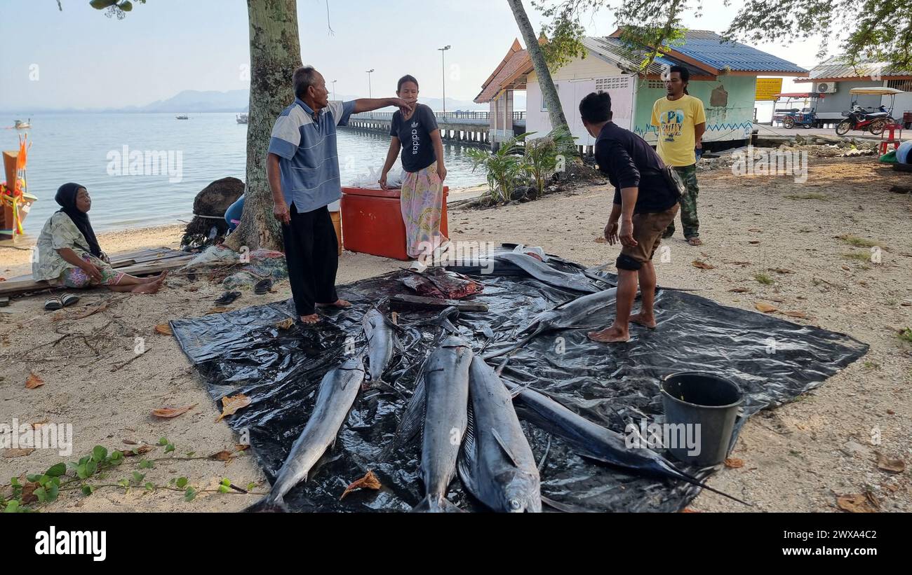 Koh Mook Thailand 20 January 2024, A diverse group of people standing ...