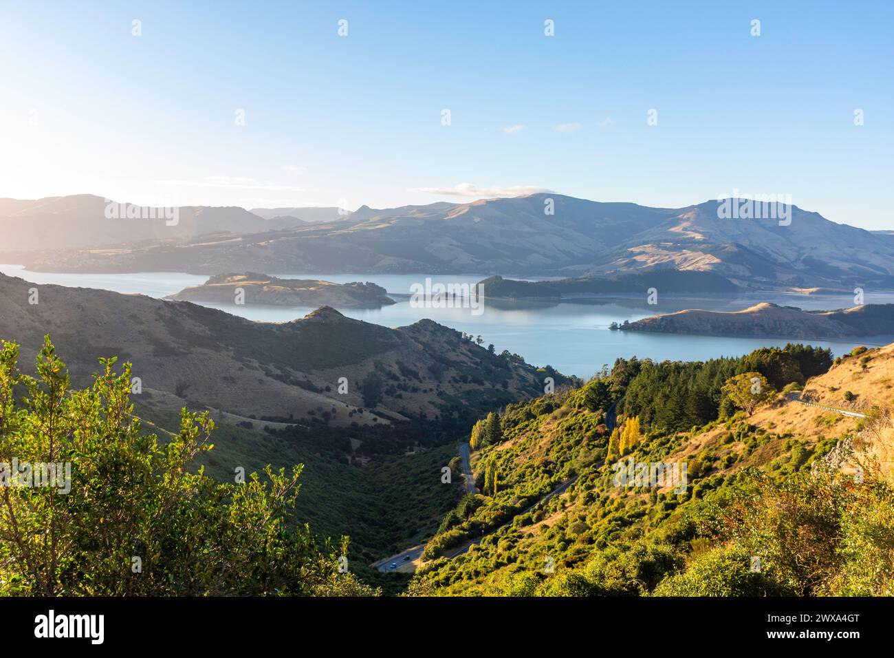 Lyttelton Harbour from The Kiwi, Cashmere Hills, Christchurch ...