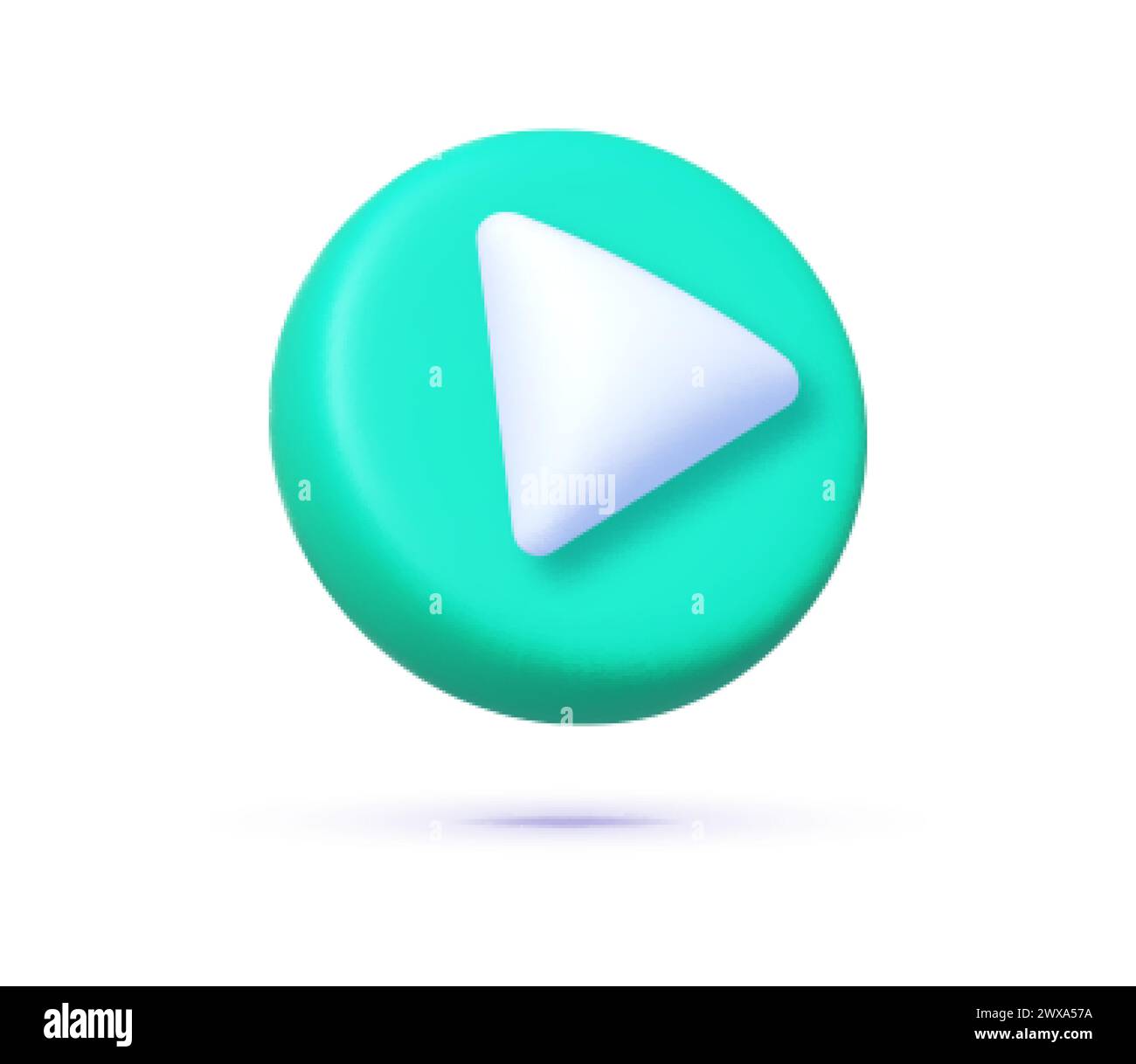 Modern play 3d, great design for any purposes. Video player. Vector ...