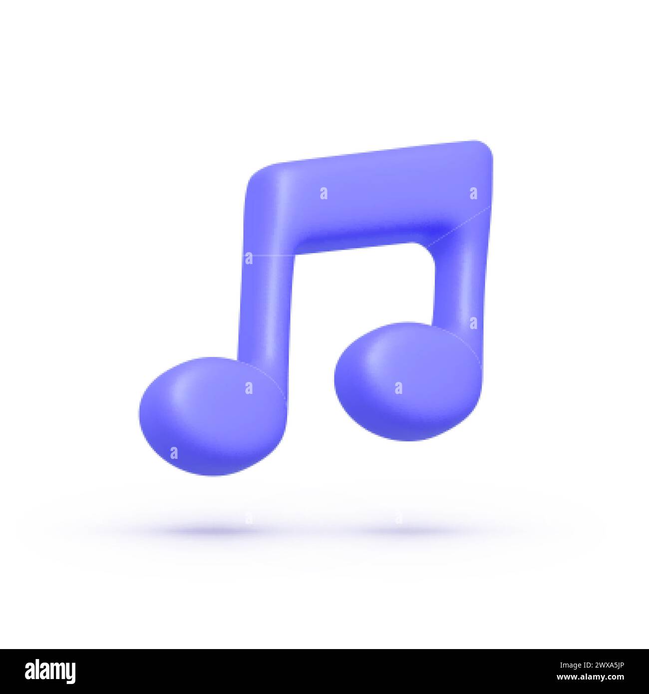 Abstract music 3d for decoration design. Music note. Vector ...