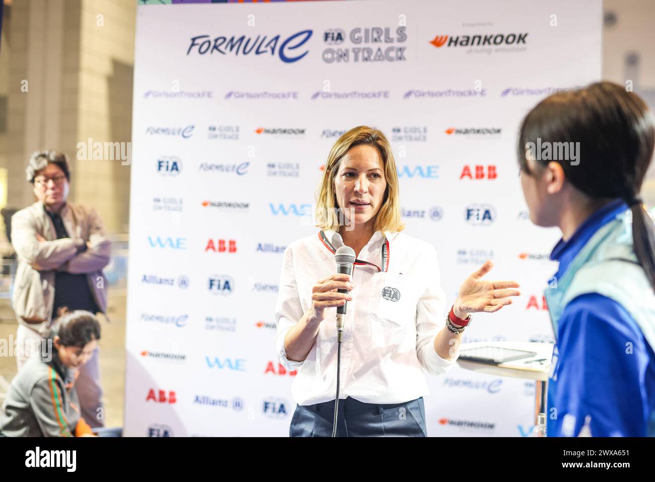 FIA Girls on Track: Natalie Robyn, FIA CEO, during the 2024 Tokyo ePrix ...