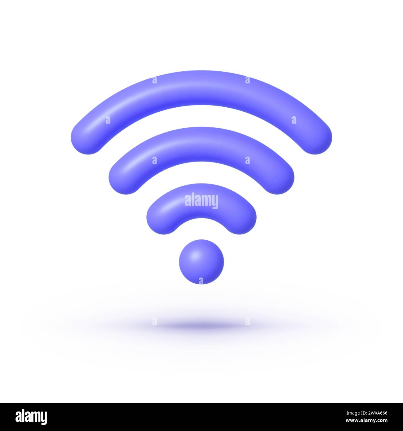Modern wifi 3d, great design for any purposes. Internet network concept ...
