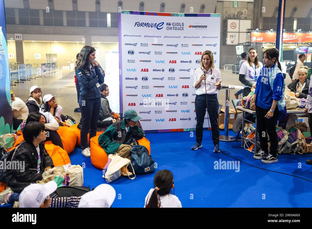 FIA Girls on Track: Natalie Robyn, FIA CEO, during the 2024 Tokyo ePrix ...