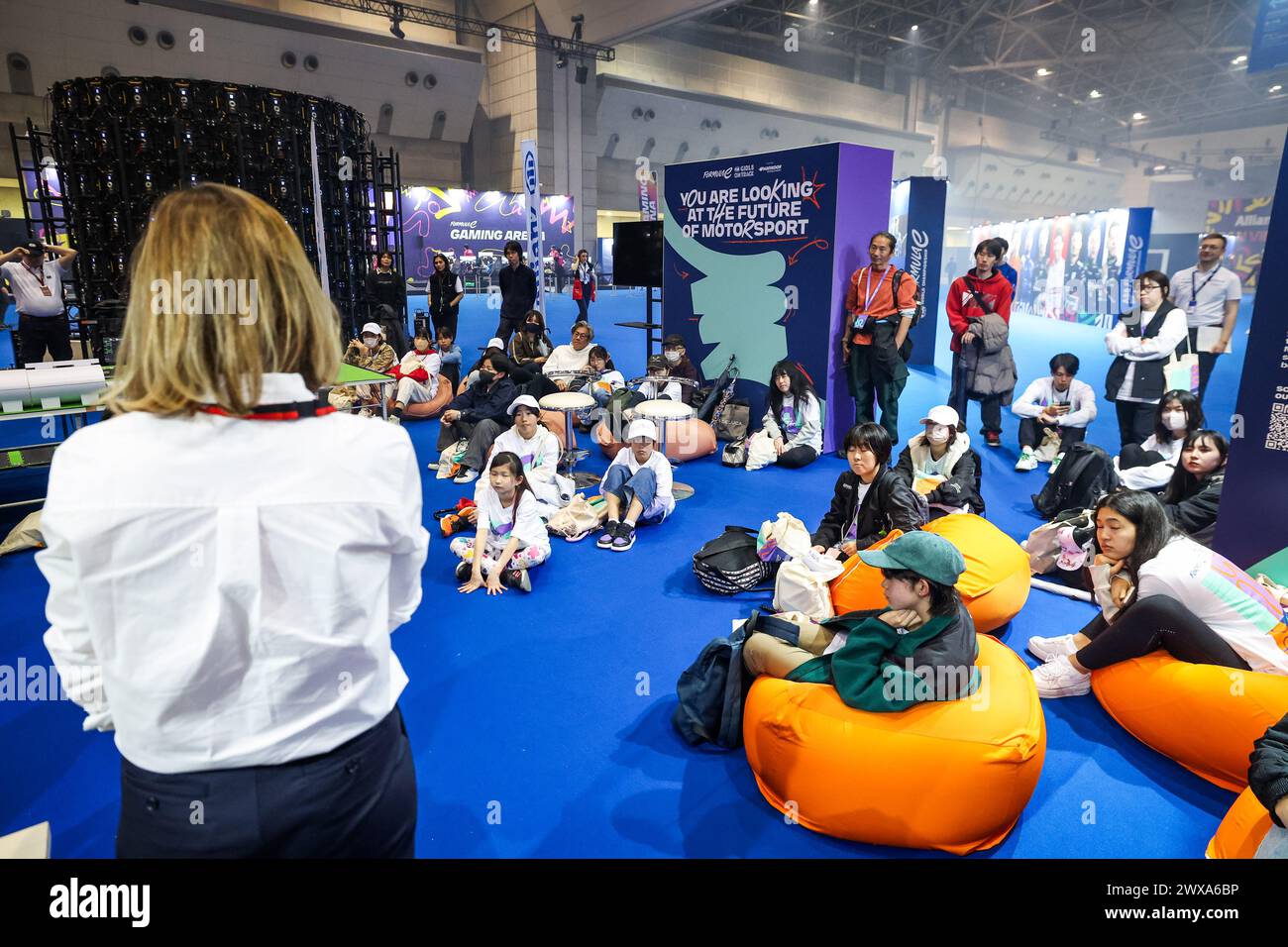 FIA Girls on Track: Natalie Robyn, FIA CEO, during the 2024 Tokyo ePrix ...