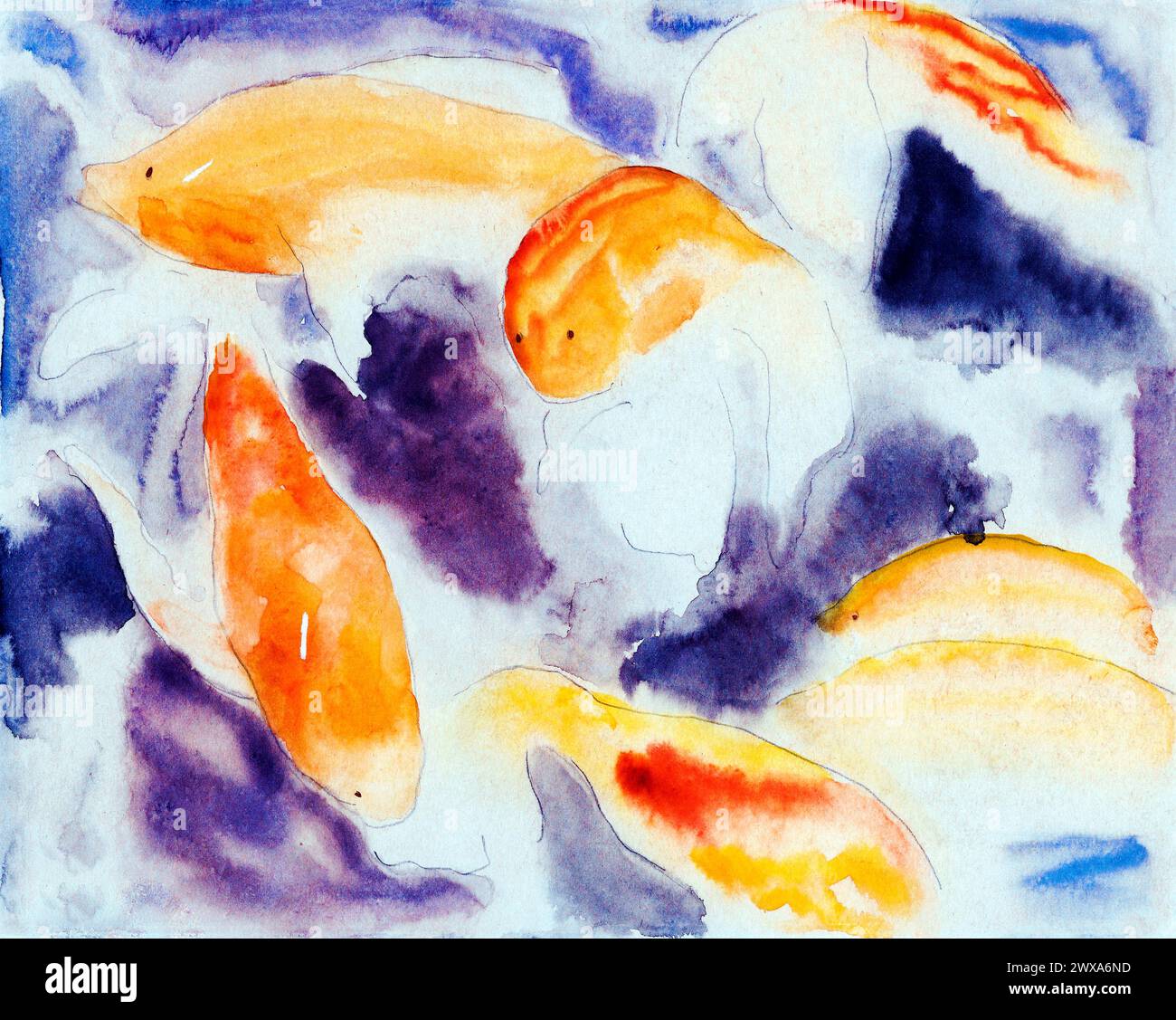 Fish Series, painting in high resolution by Charles Demuth. Original ...