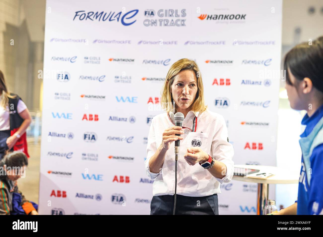 FIA Girls on Track: Natalie Robyn, FIA CEO, during the 2024 Tokyo ePrix ...
