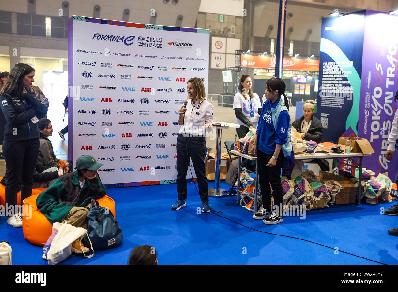 FIA Girls on Track: Natalie Robyn, FIA CEO, during the 2024 Tokyo ePrix ...