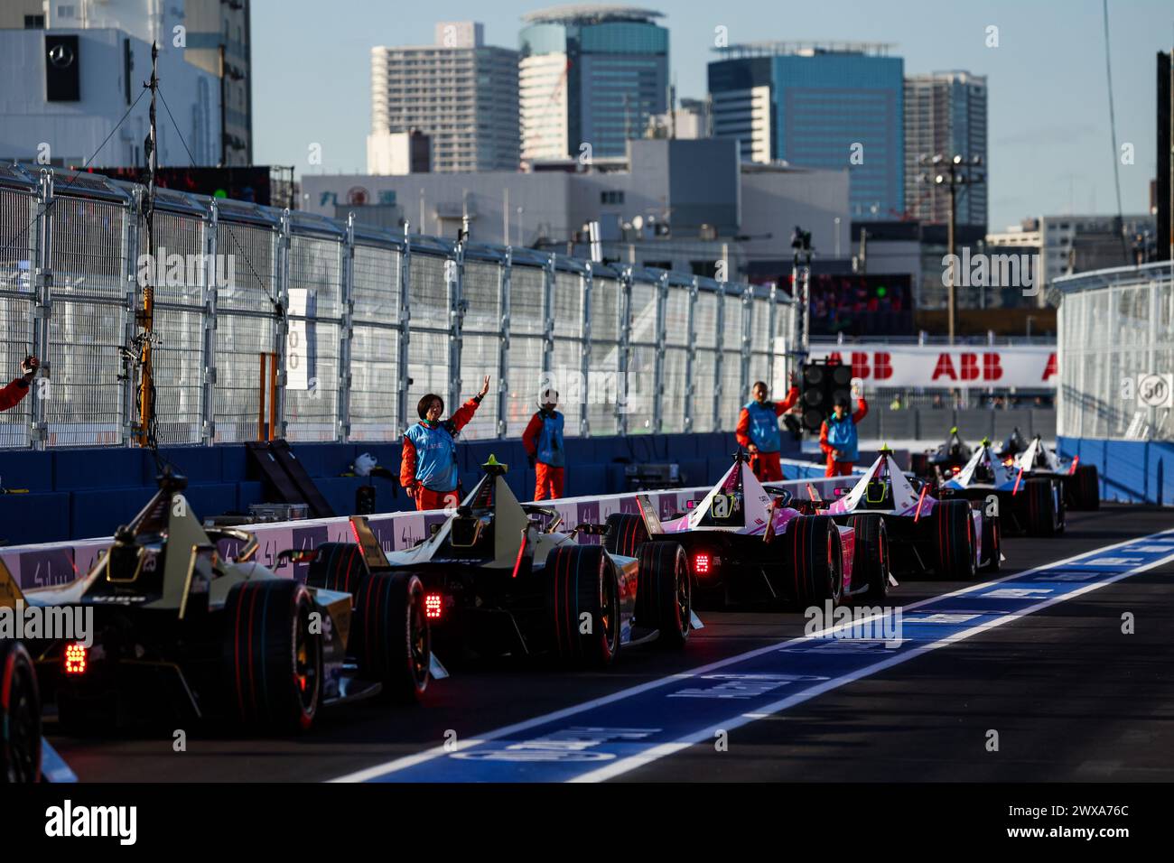 Tokyo, Japan. 29th Mar 2024. Cars lining up in the pitlane during the ...