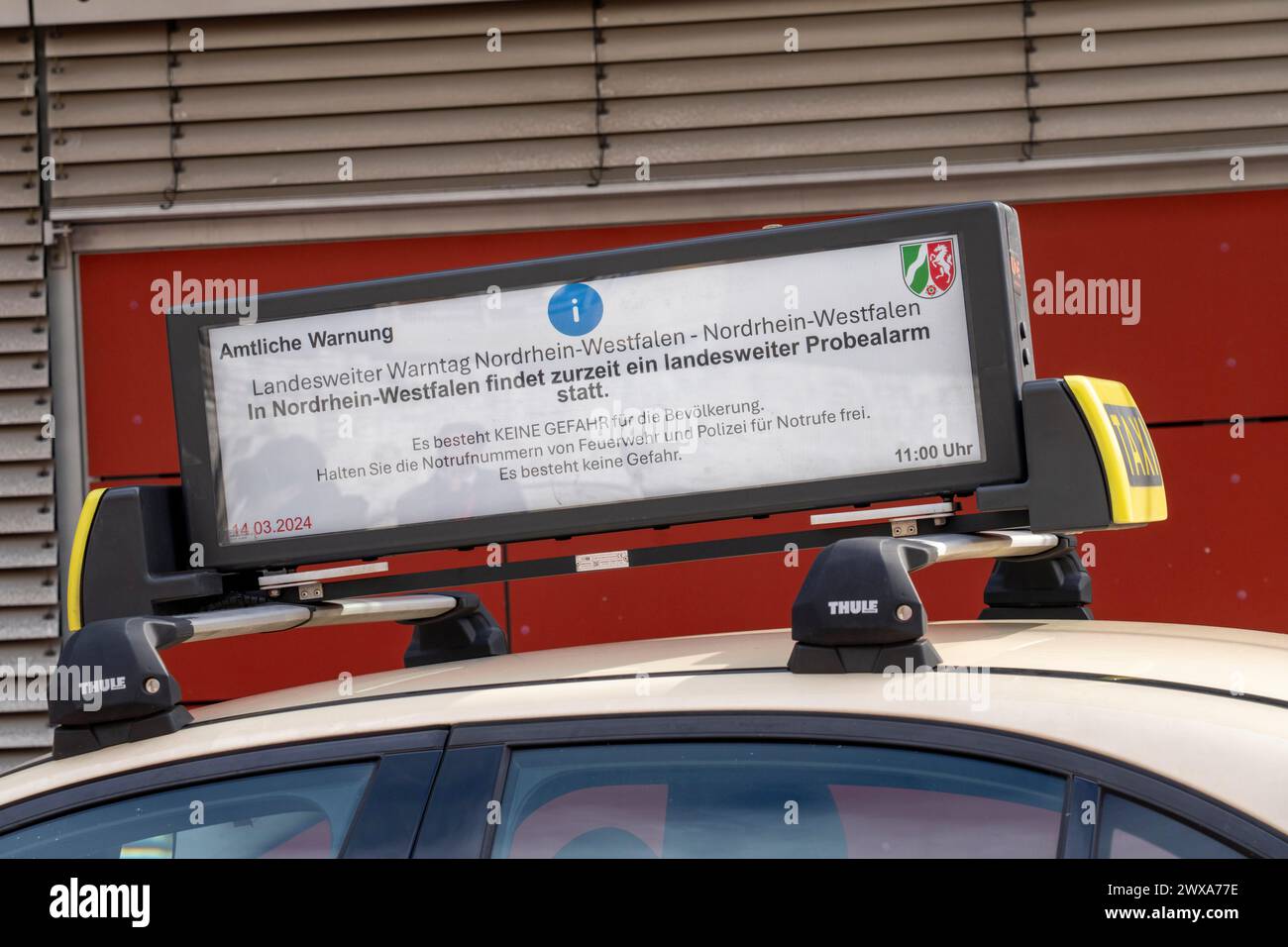 Warning day in NRW, state-wide warning devices such as sirens, warning ...