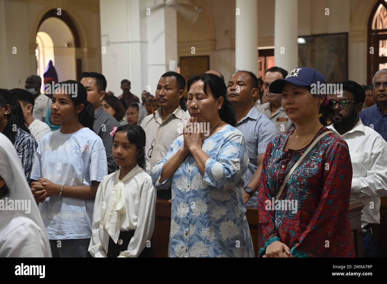 Delhi, New Delhi, India. 29th Mar, 2024. Christians people attend a ...