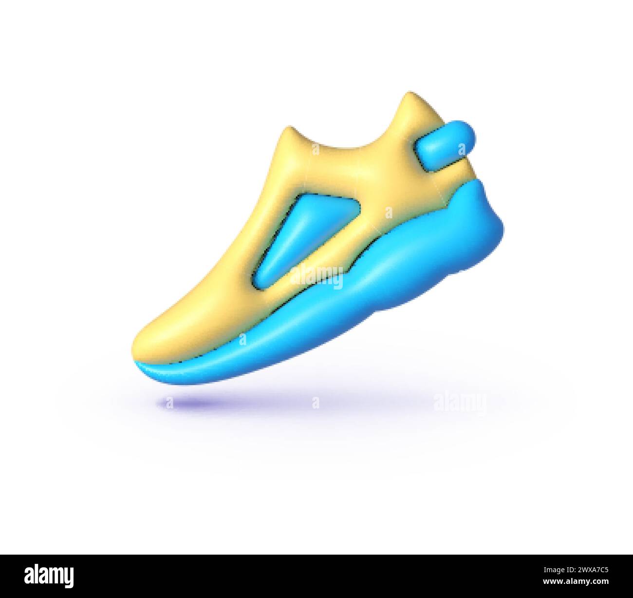 Sneakers 3d, great design for any purposes. Isolated element. 3d vector ...