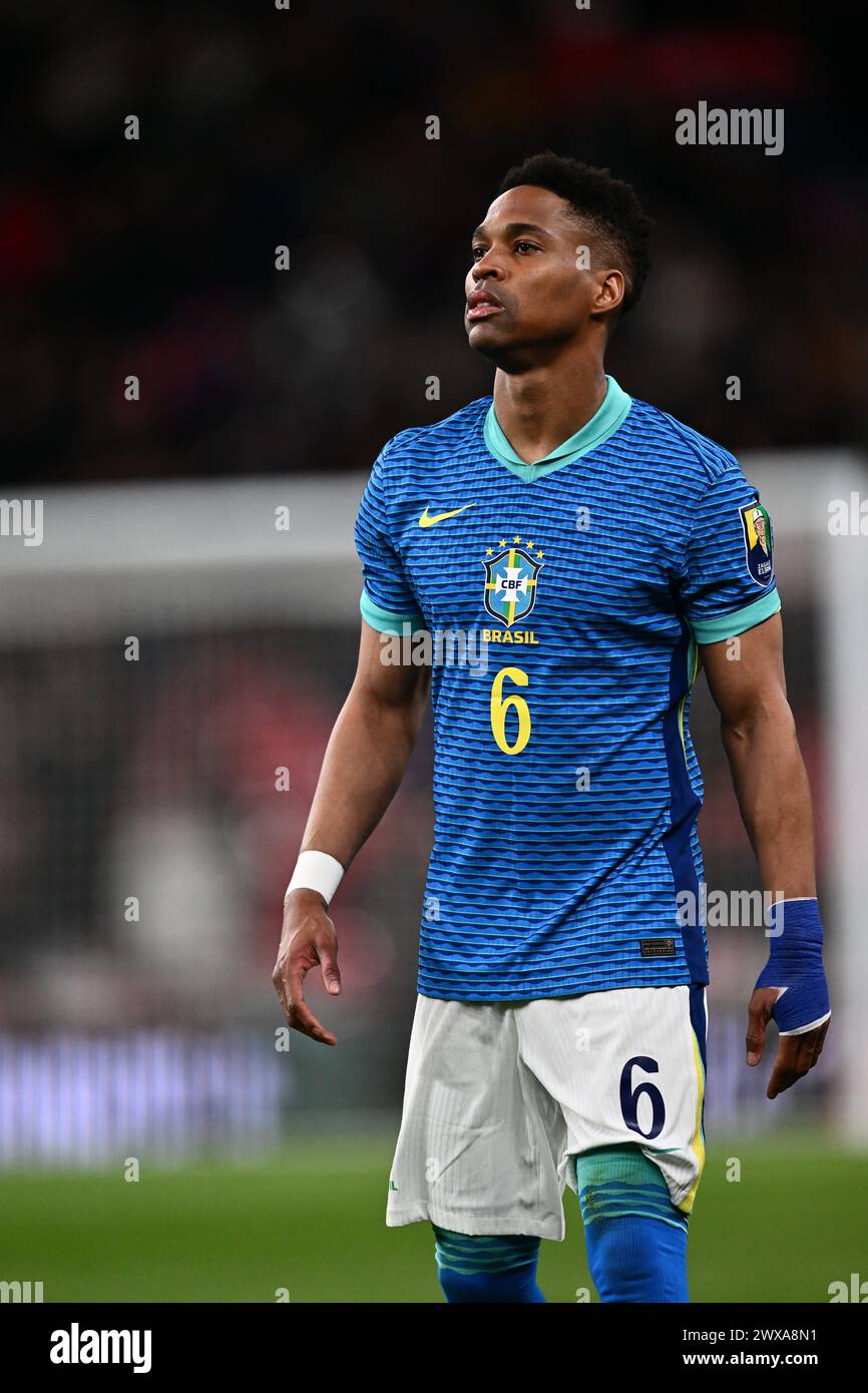 LONDON, ENGLAND - MARCH 23: Wendell of Brazil during the international ...