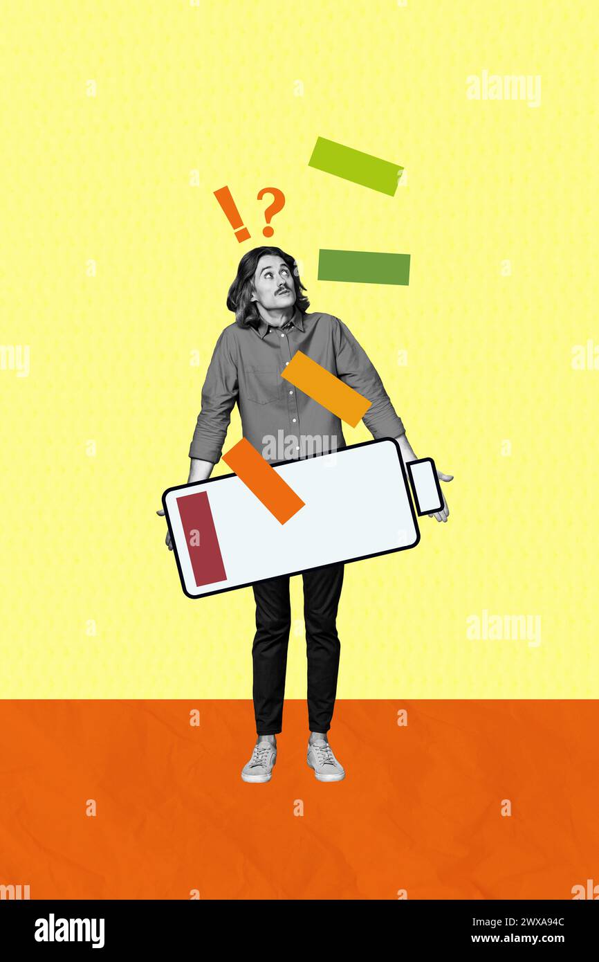 Trend artwork composite sketch photo collage of silhouette young ...