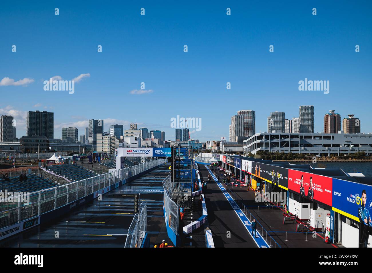 Tokyo, Japon. 29th Mar, 2024. paysage, landscape illustration paddock ...