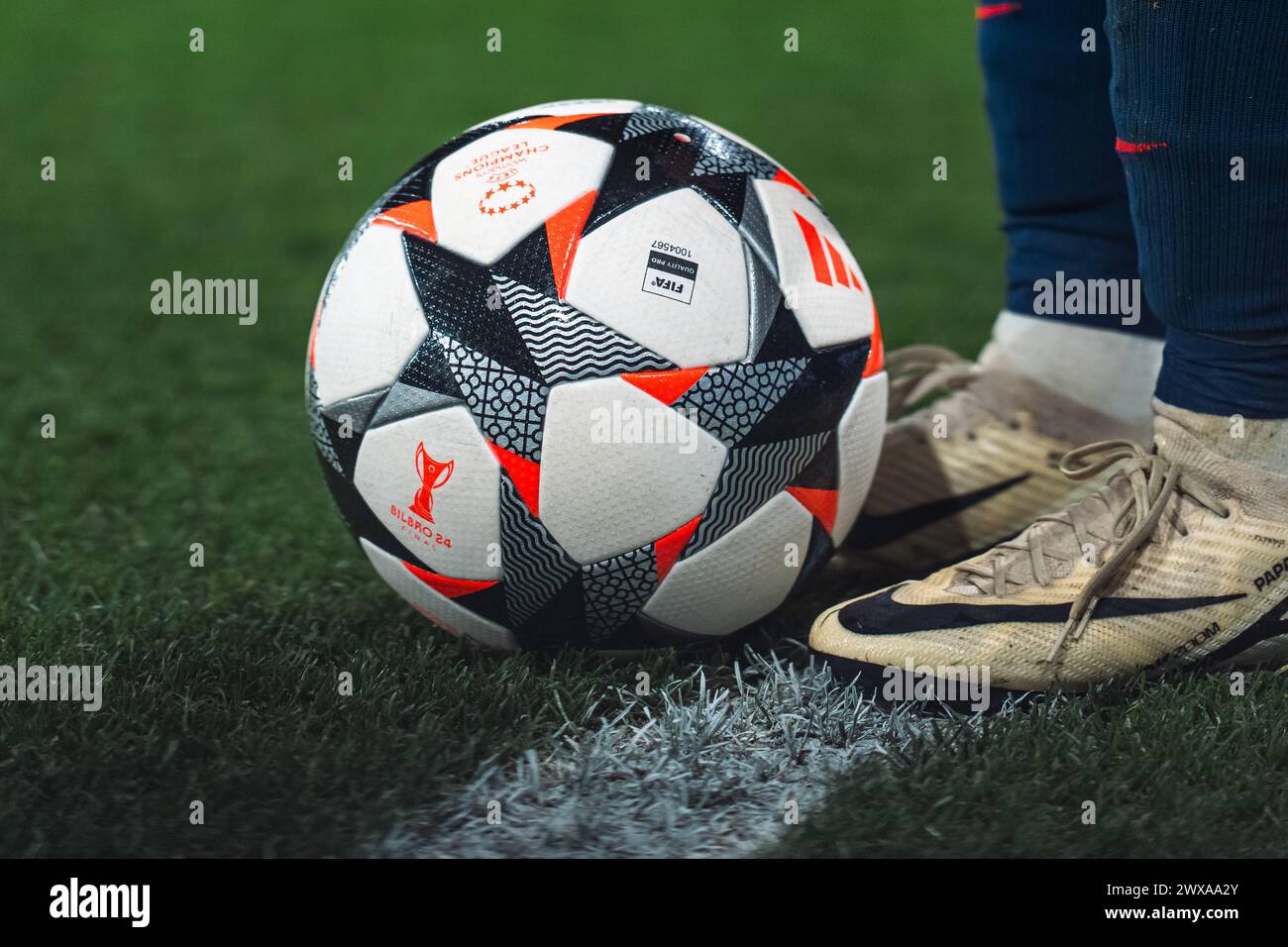 Illustration during the UEFA Women's Champions League, Quarter-finals ...