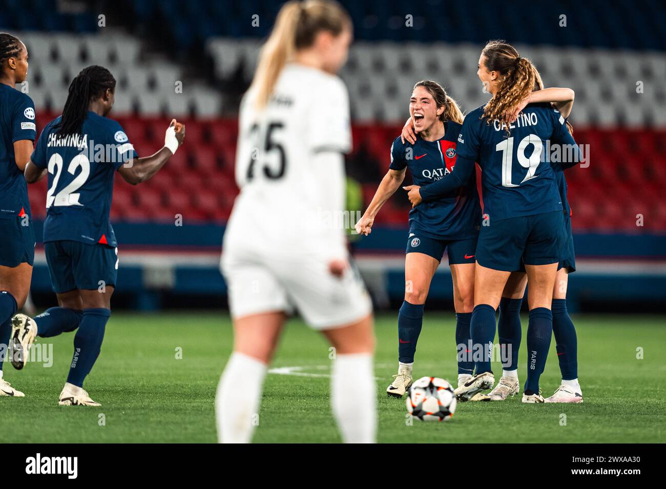 Korbin ALBERT of PSG during the UEFA Women's Champions League, Quarter ...