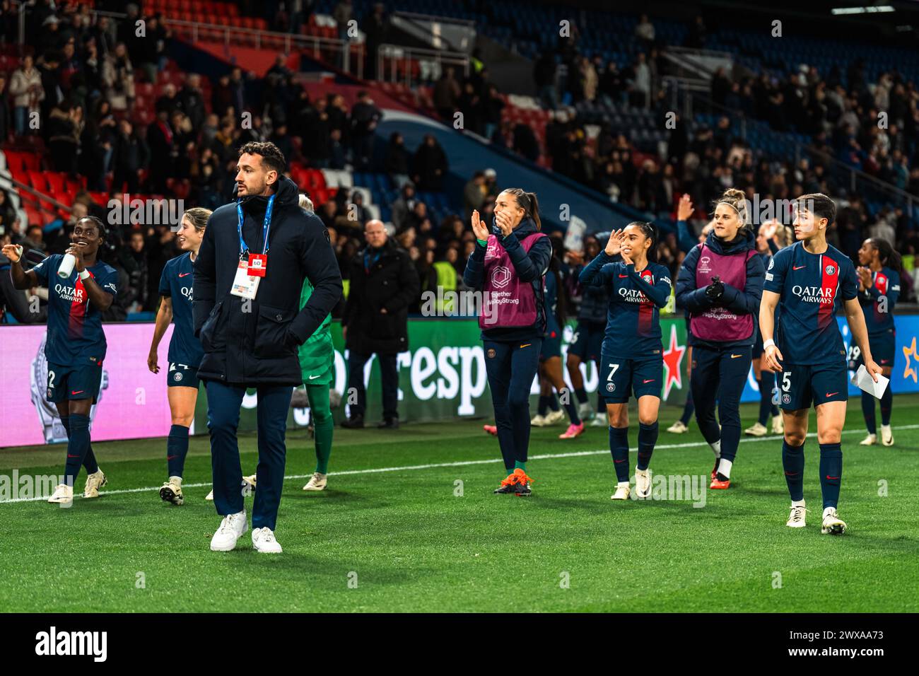 Illustration during the UEFA Women's Champions League, Quarter-finals ...
