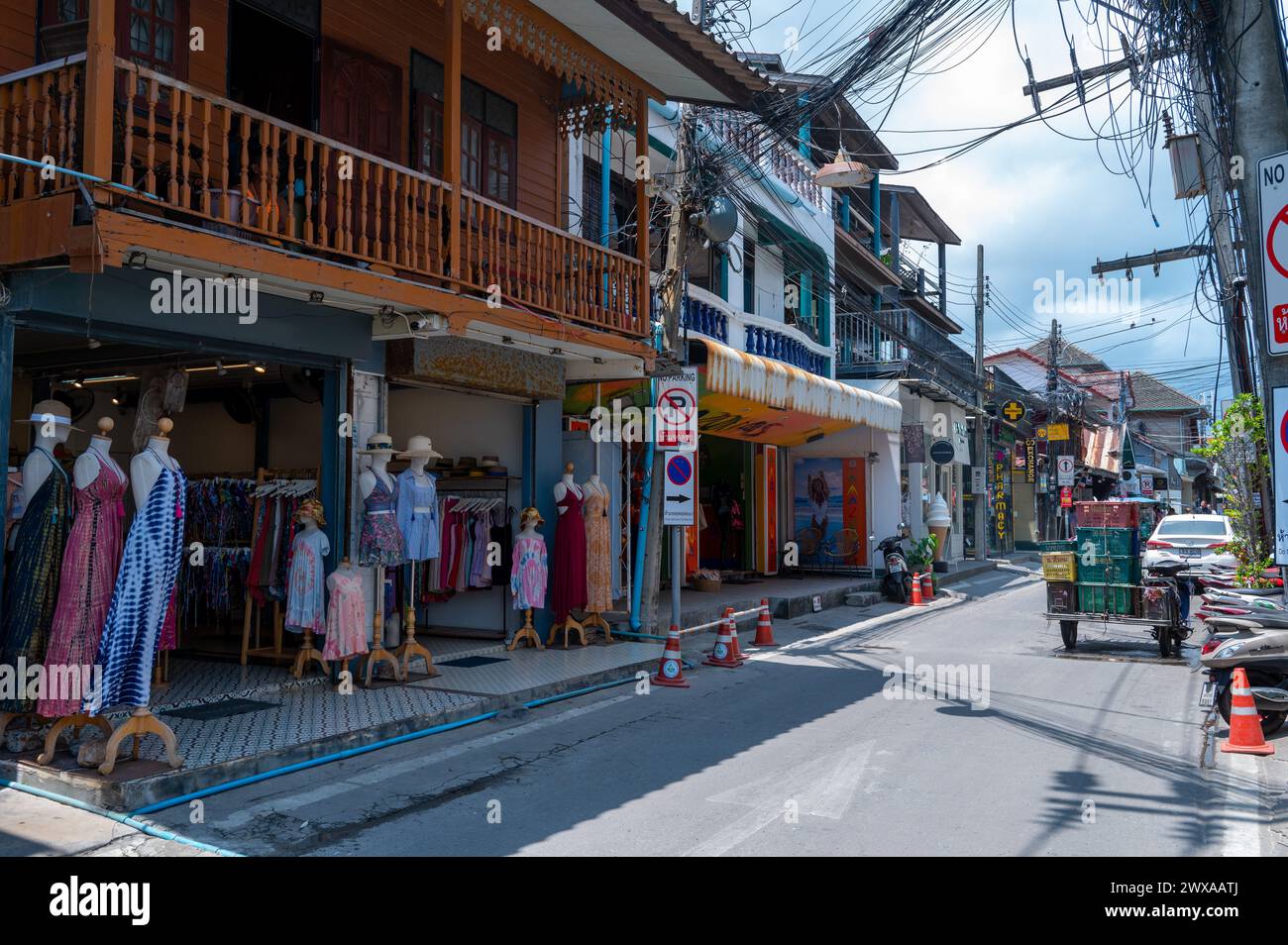 Walking Street, Fisherman's Village, Koh Samui,Thailand Stock Photo - Alamy