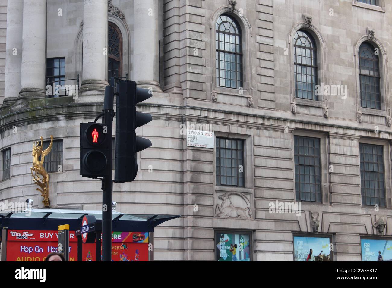 A photograph of the Strand street sign in London, England Stock Photo ...