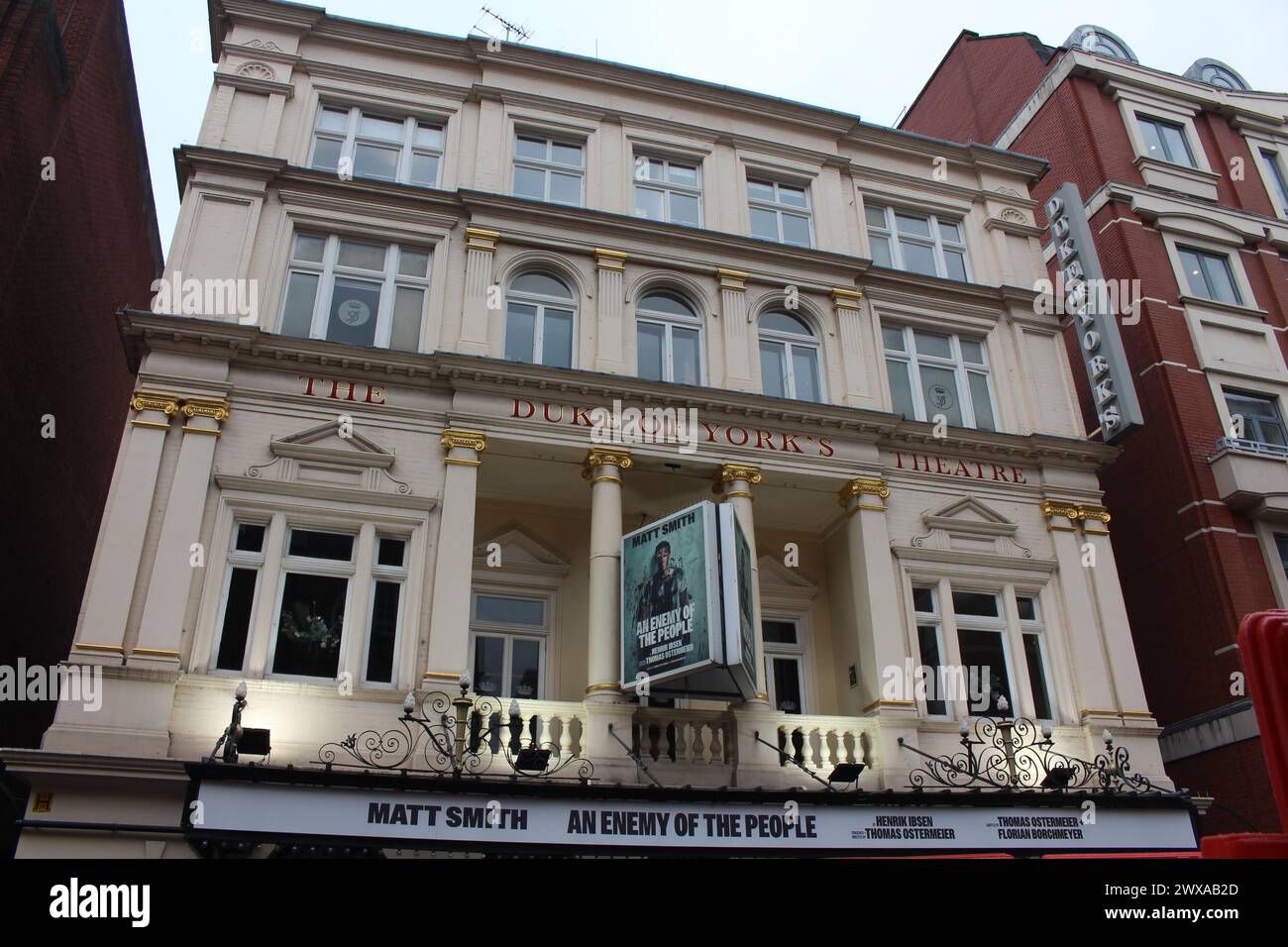 A photograph of the external facade of the Duke of York's Theatre in ...