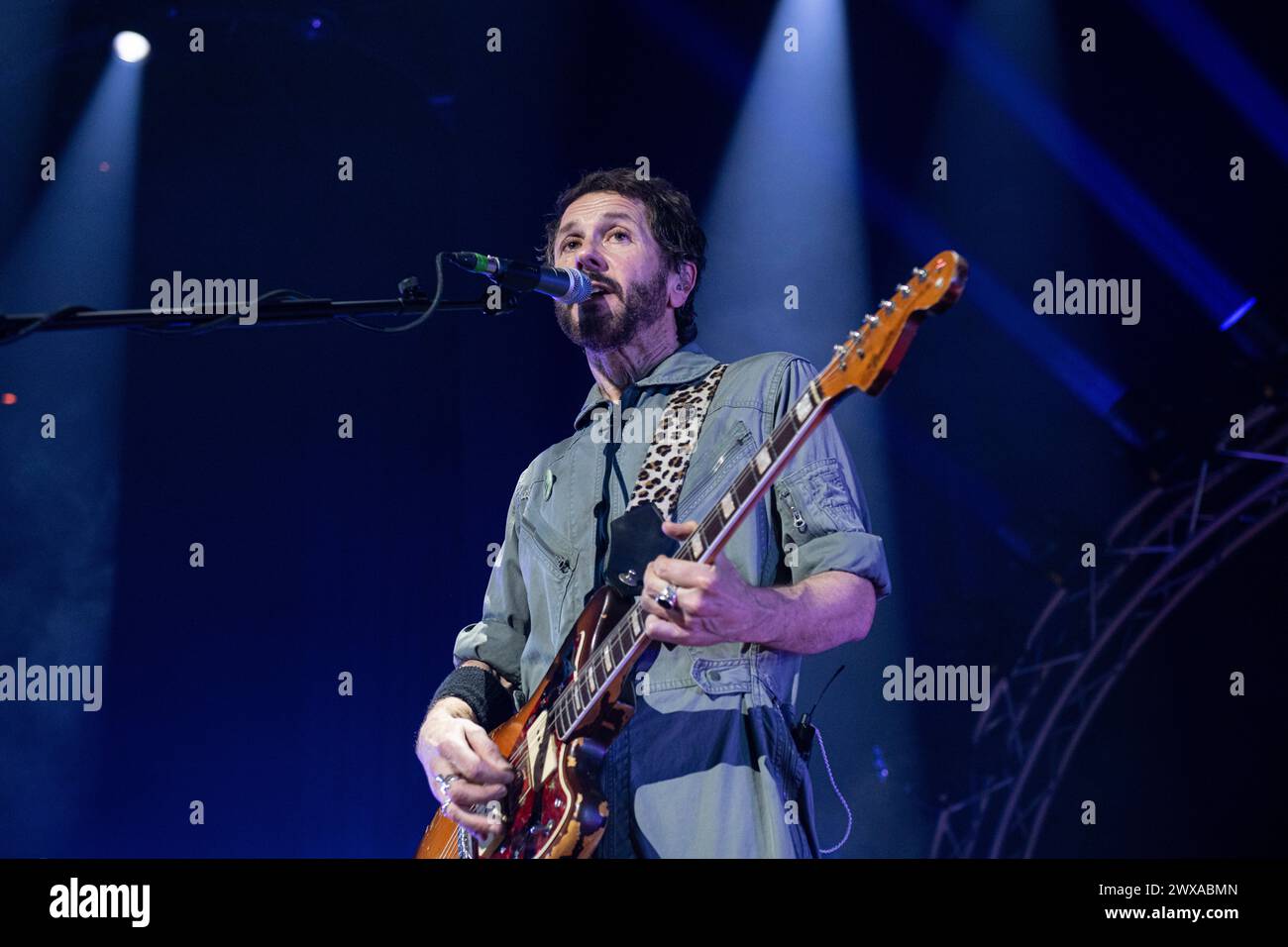 London, UK. 28th Mar 2024. Feeder performing live at Roundhouse, London ...