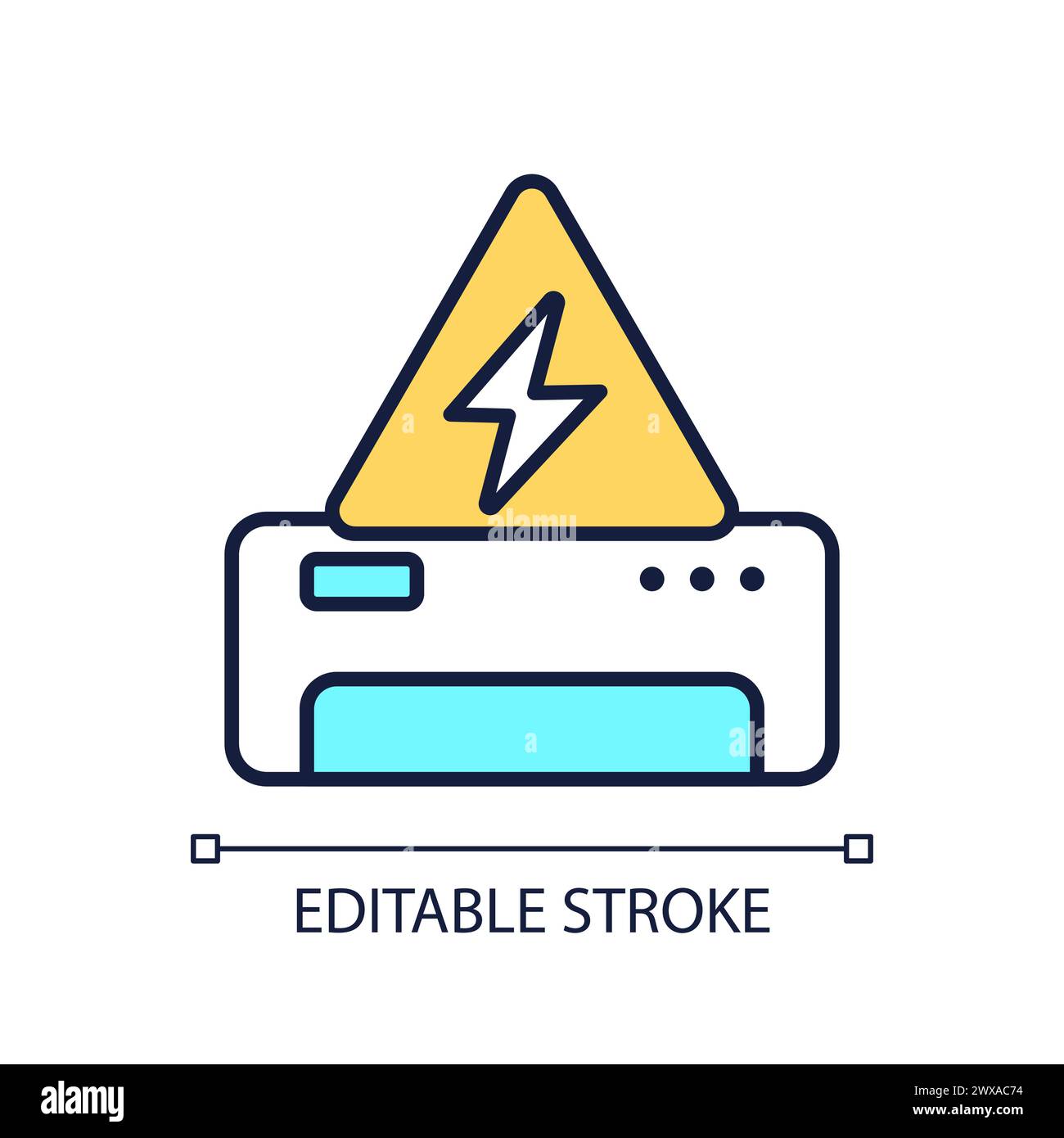 AC electrical device RGB color icon Stock Vector Image & Art - Alamy