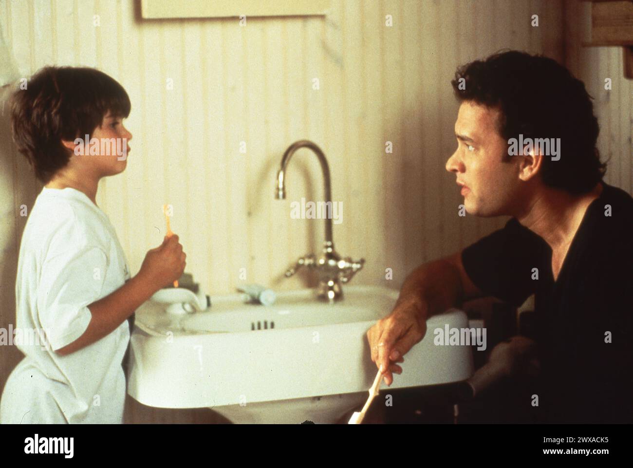 ROSS MALINGER and TOM HANKS in SLEEPLESS IN SEATTLE 1993 Nora Ephron ...