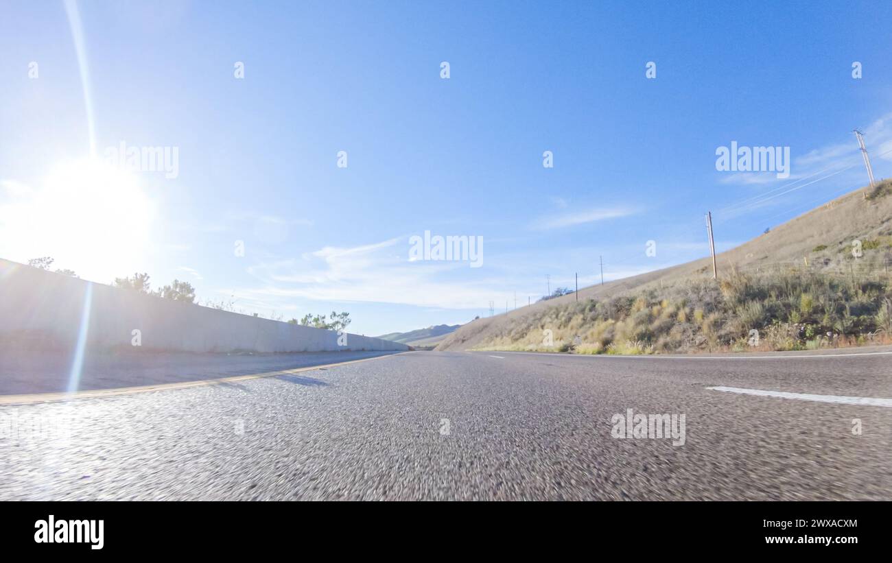Daytime Journey on HWY 101 Near California Coast Stock Photo - Alamy