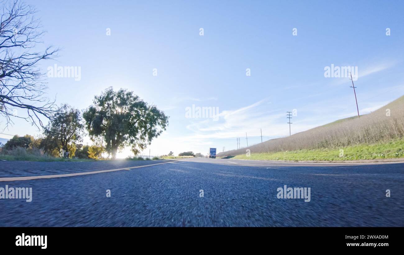 Daytime Journey on HWY 101 Near California Coast Stock Photo - Alamy