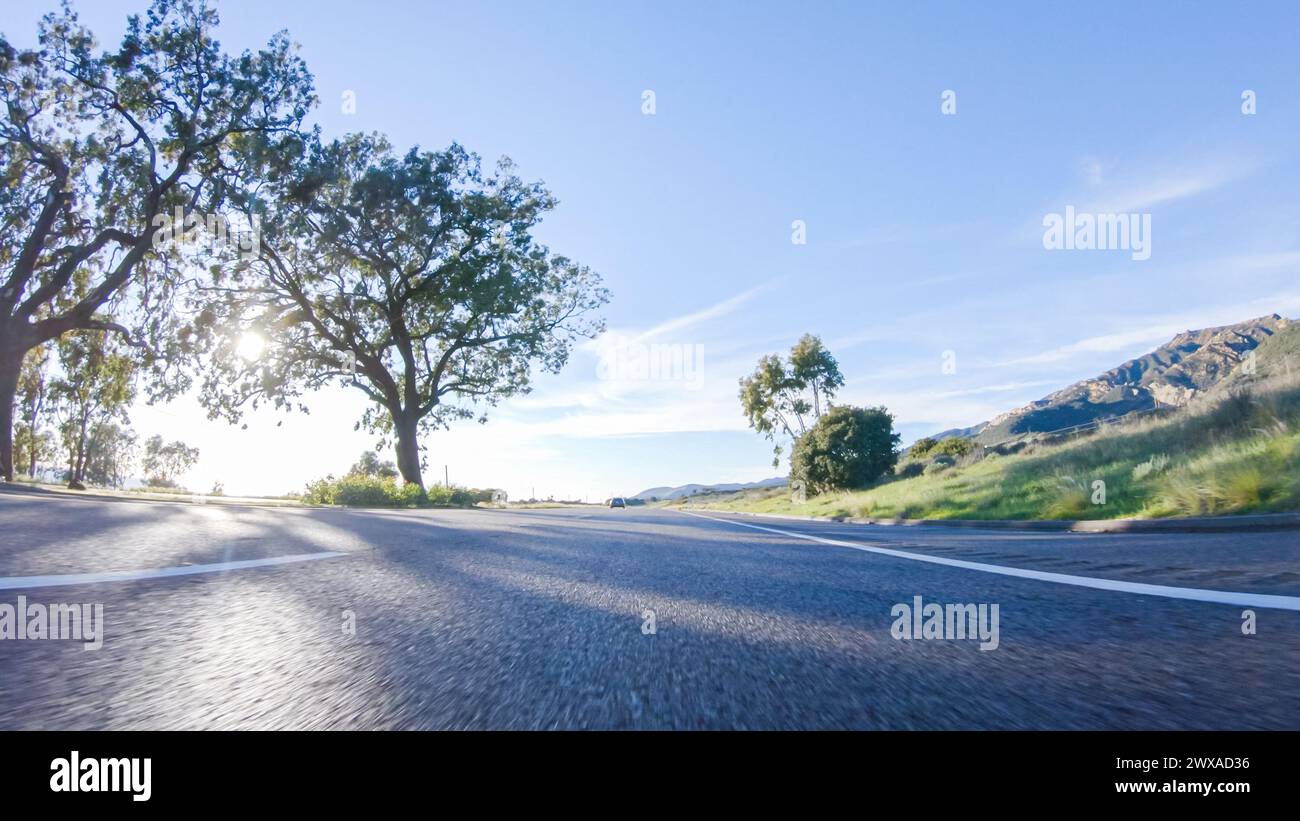 Daytime Journey on HWY 101 Near California Coast Stock Photo - Alamy