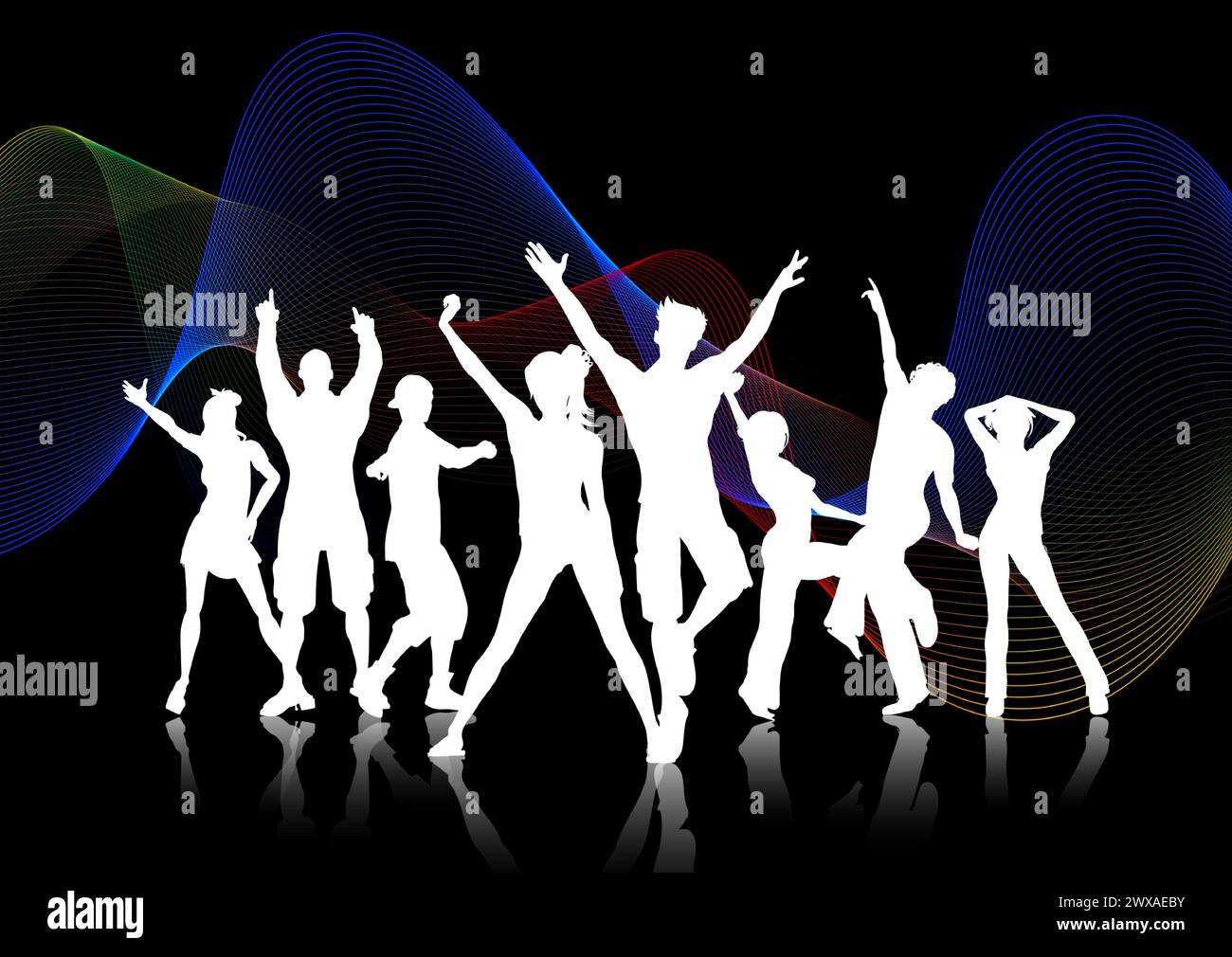 Group of performer Stock Vector Images - Alamy