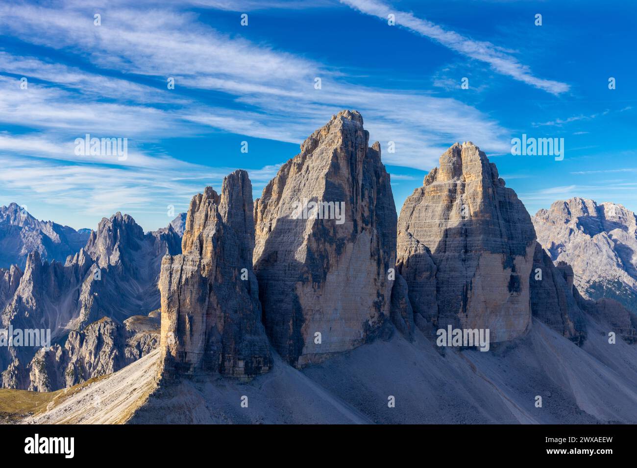 Dolomiti Alps autumn scenic mountain landscape. Italian Dolomites ...