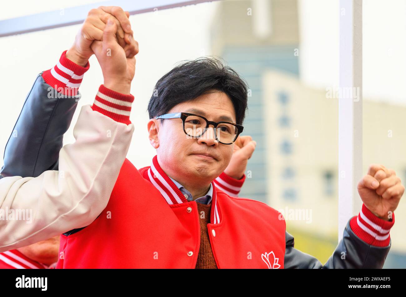 Anyang, South Korea. 29th Mar, 2024. Han Dong-hoon, interim leader of ...