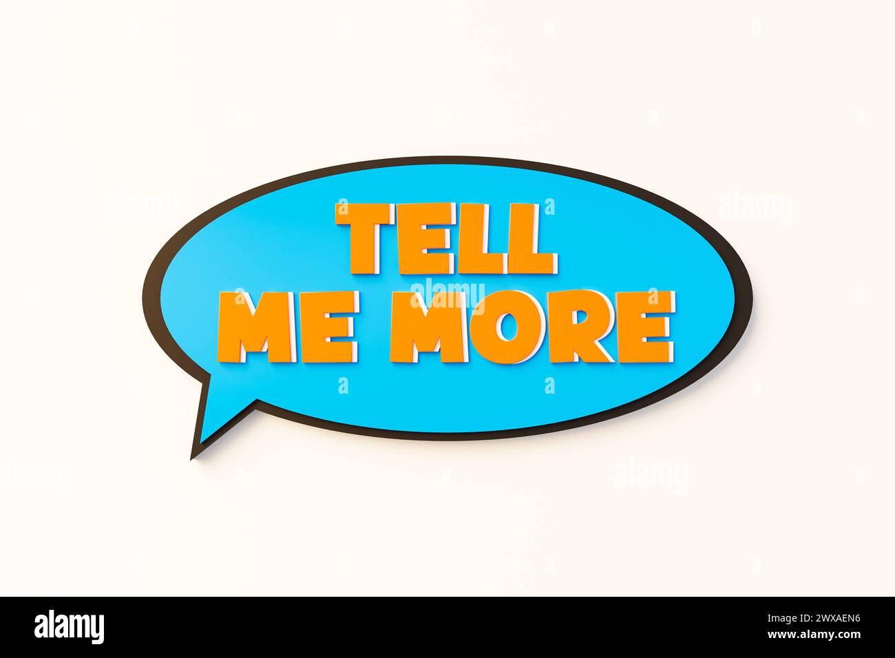 Tell me more. Cartoon speech bubble. Tell me more. Cartoon speech ...