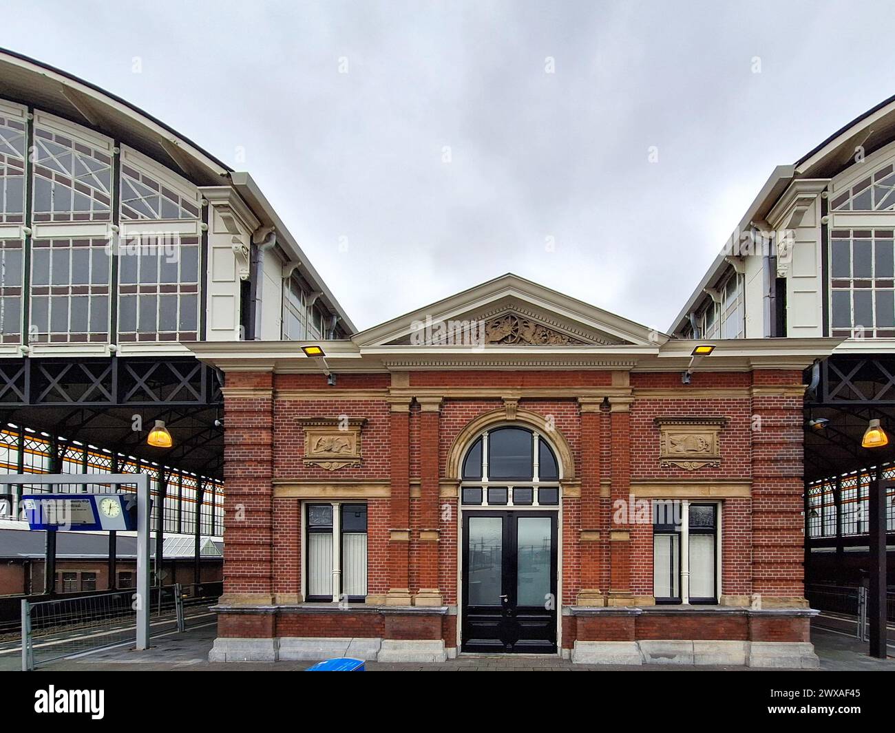 Train station The Hague Hollands Spoor (HS) built in 1888 with old ...
