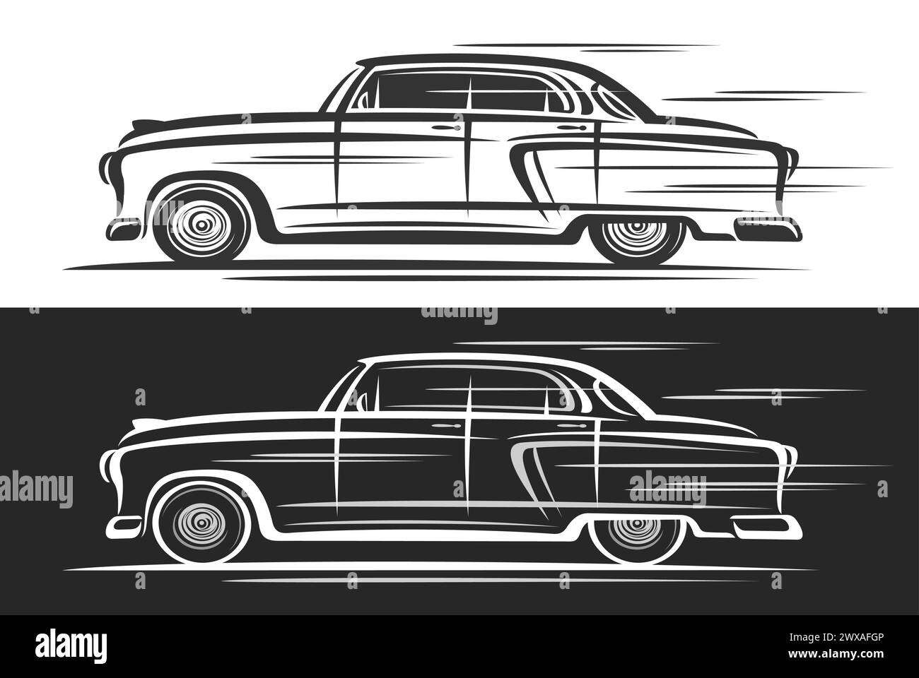 Car collector art Stock Vector Images - Alamy