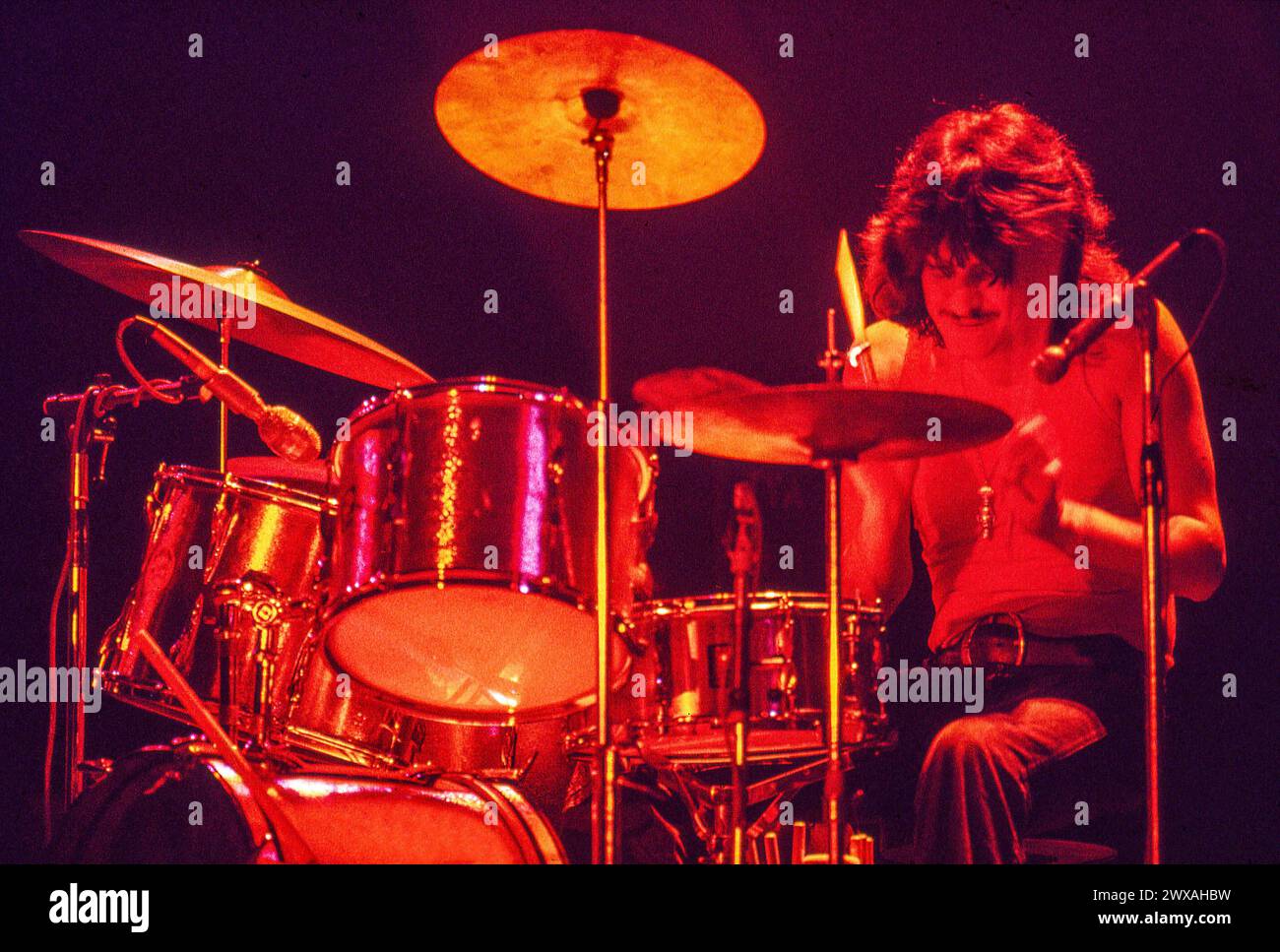 Ten Years After at the Rainbow Theate,London 1973: Ric Lee Stock Photo ...