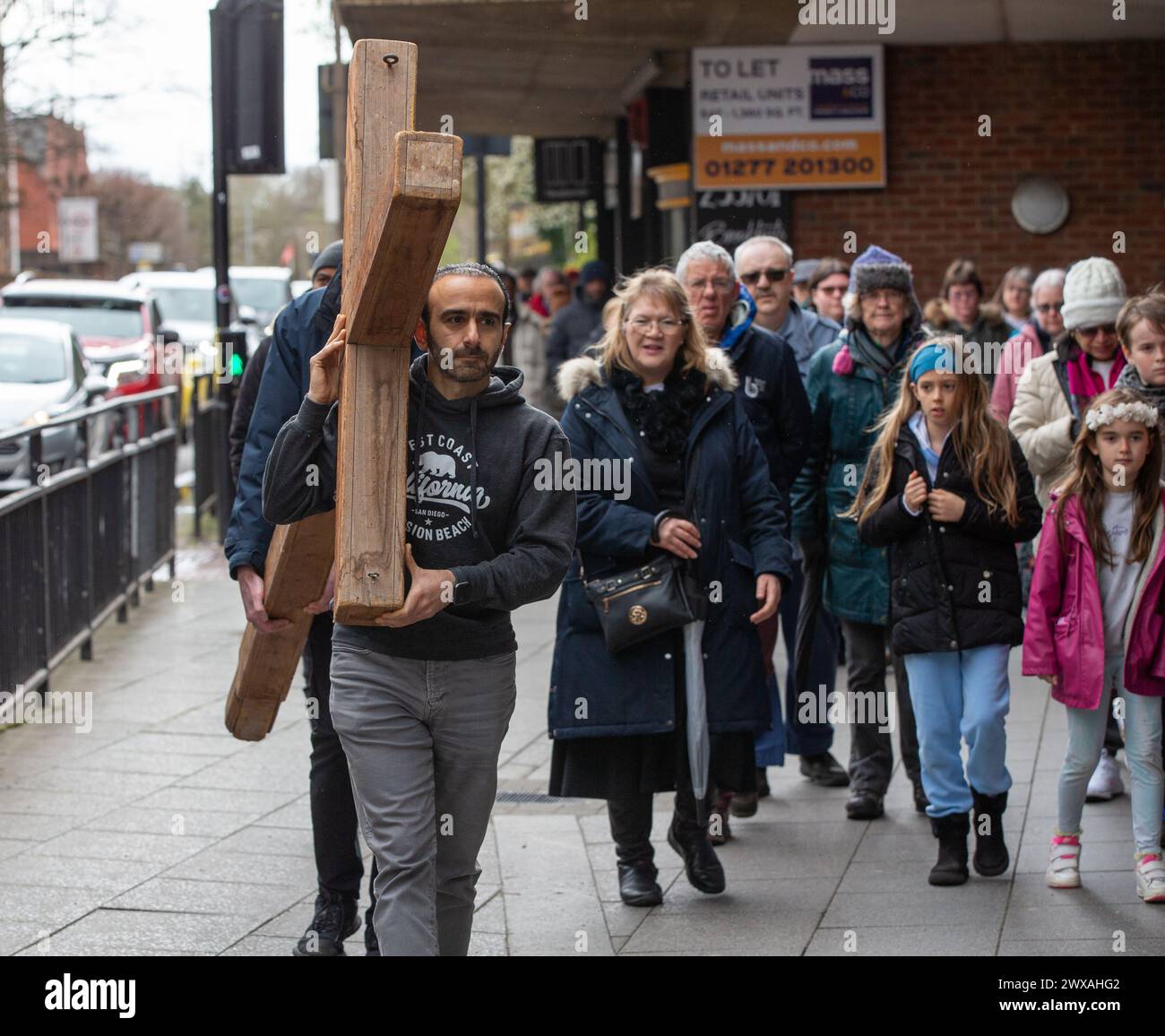 Brentwood, UK. 29th Mar, 2024. Brentwood Essex 29th Mar, 2024. Walk of ...