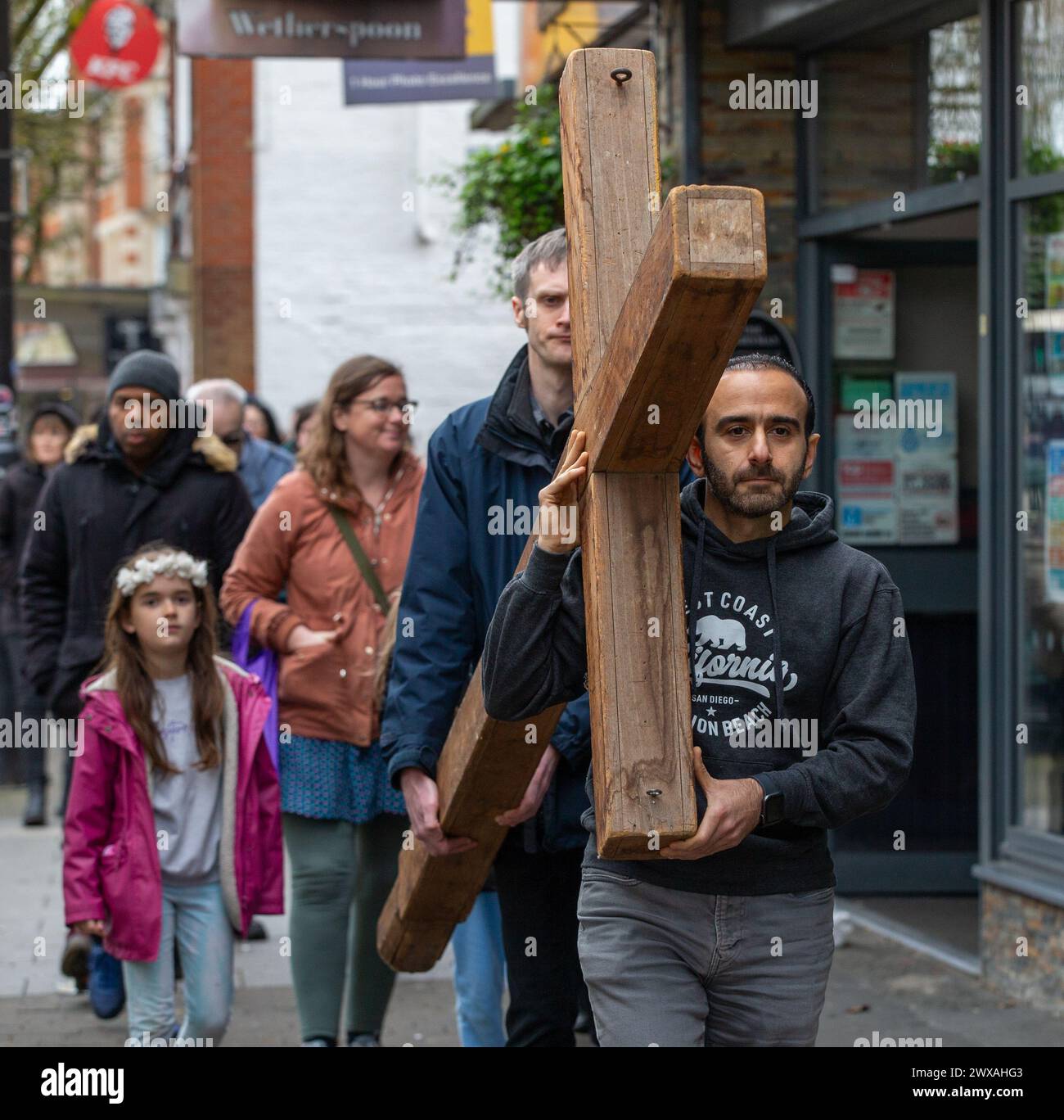 Brentwood, UK. 29th Mar, 2024. Brentwood Essex 29th Mar, 2024. Walk of ...
