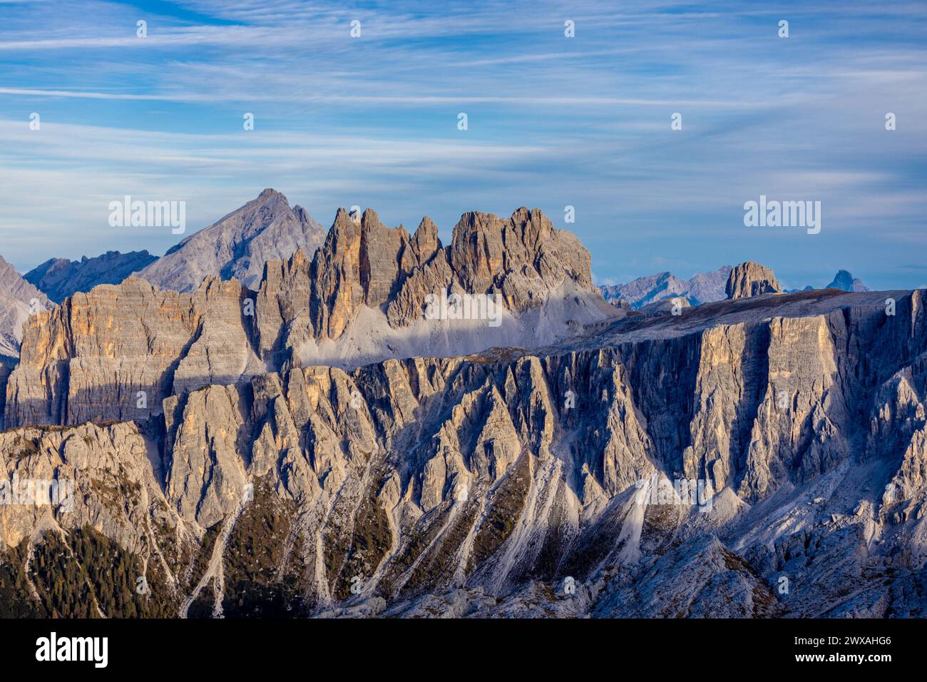 Dolomiti Alps autumn scenic mountain landscape. Italian Dolomites ...