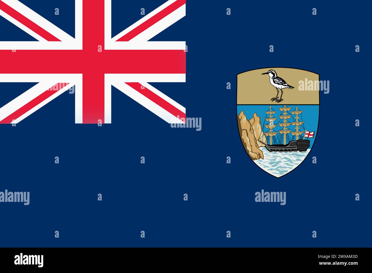 Saint Helena flag background illustration Stock Photo - Alamy