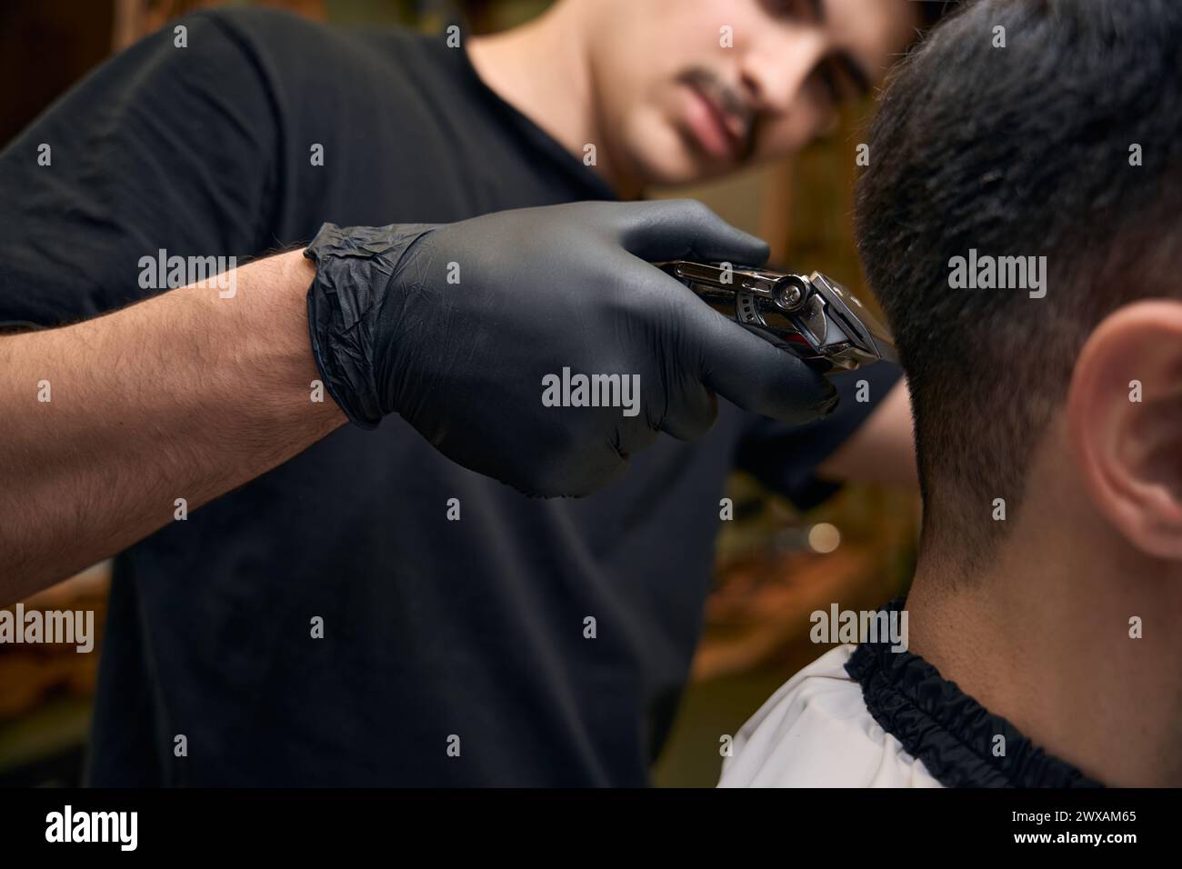 Unrecognizable business man touching hi-res stock photography and ...