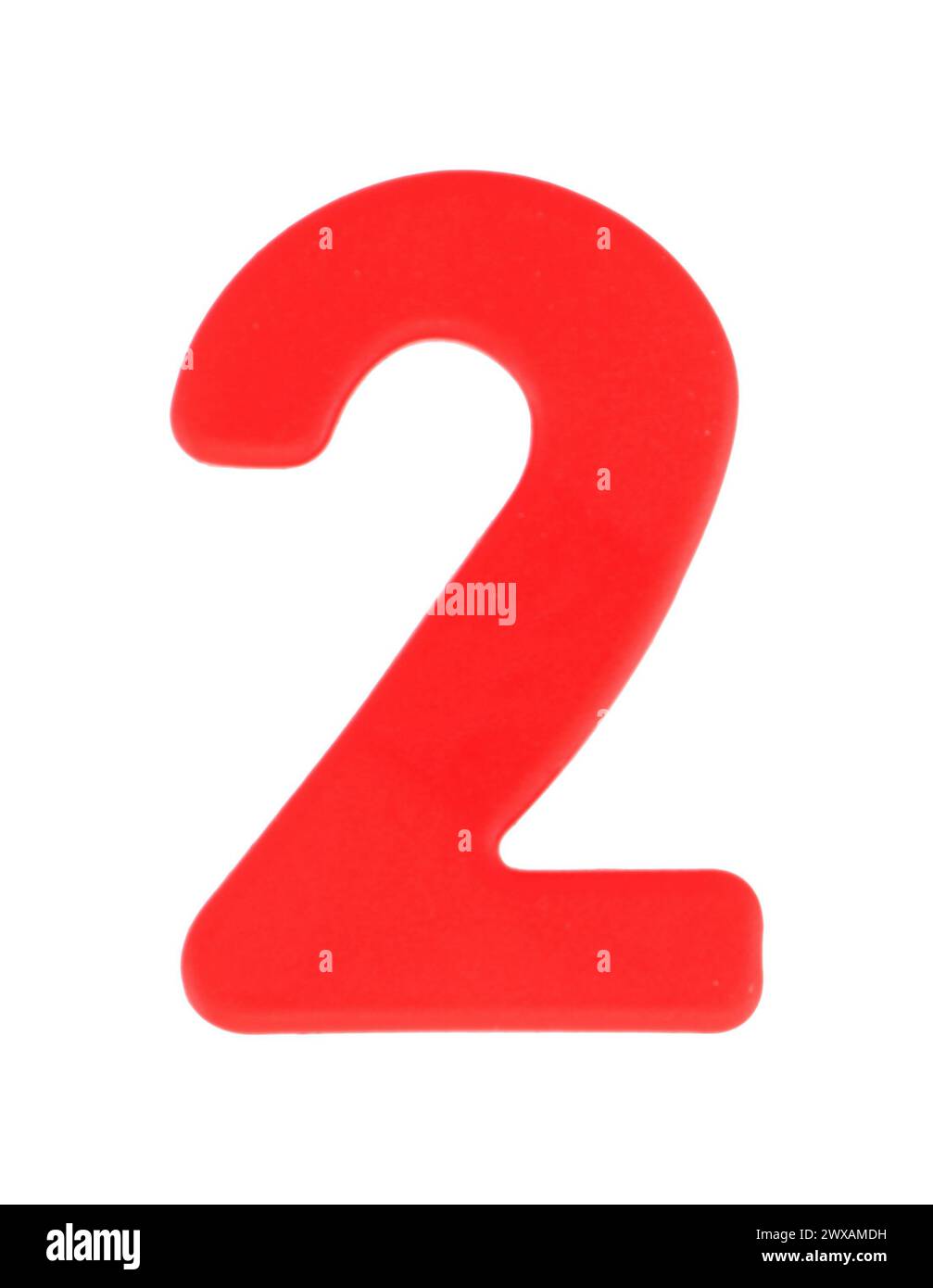 2 two magnetic letter with clipping path Stock Photo - Alamy