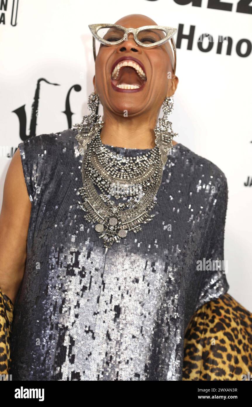 March 28, 2024, New York, New York, USA: Jazz singer DEE DEE ...