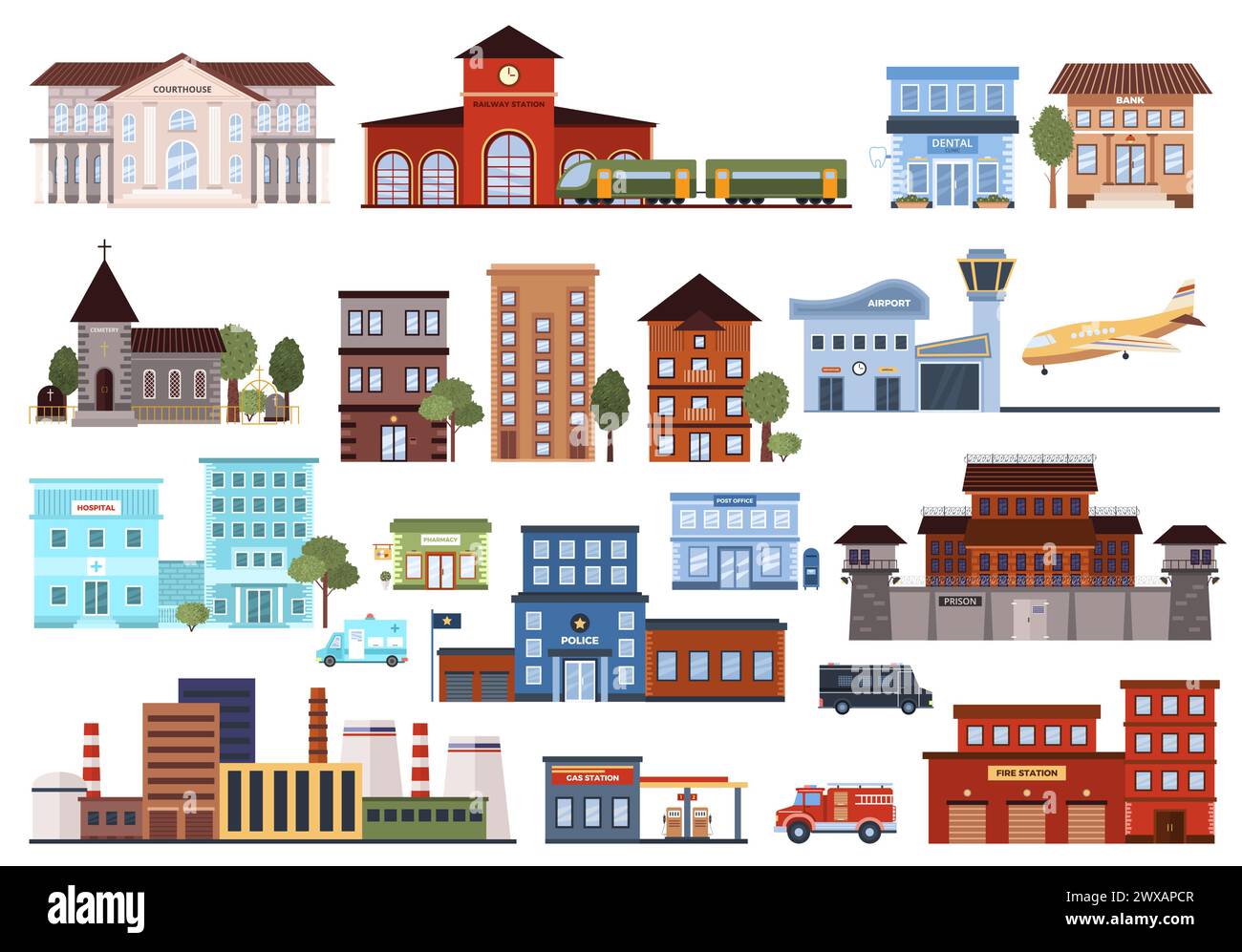 Front buildings Cut Out Stock Images & Pictures - Alamy