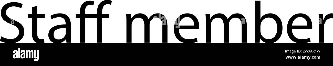 Staff word Cut Out Stock Images & Pictures - Alamy