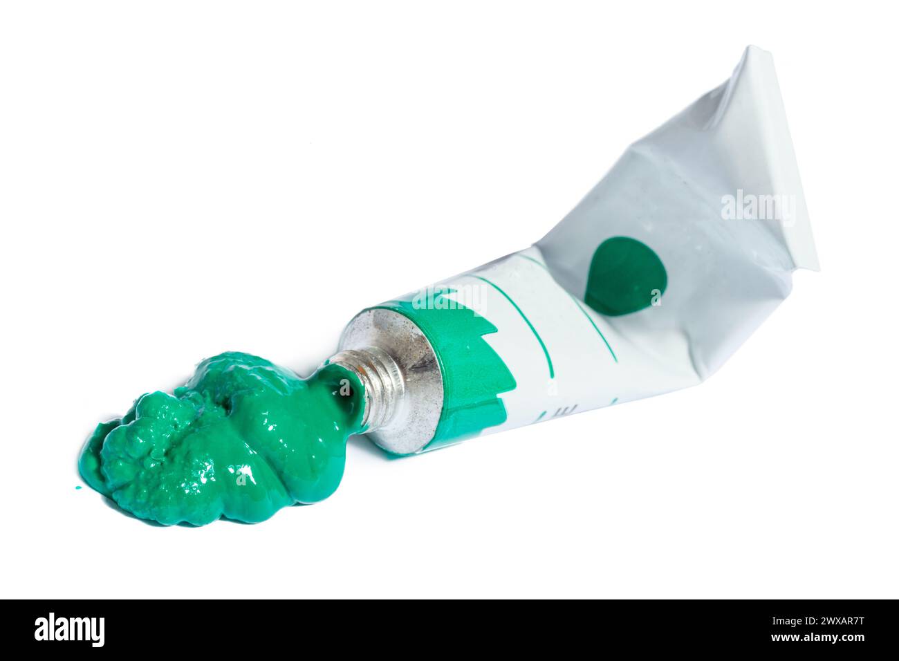 paint in tubes isolated on white Stock Photo - Alamy