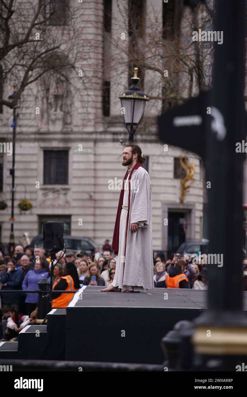The passion of Jesus, a theatrical event portraying the last days of ...